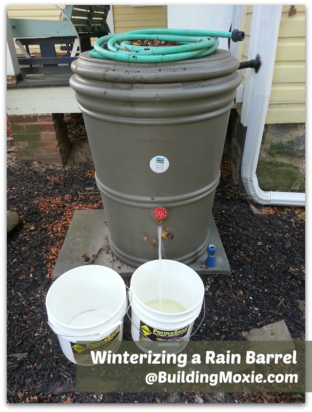 Winterizing a Rain Barrel, Winter Means Ice || Building Moxie