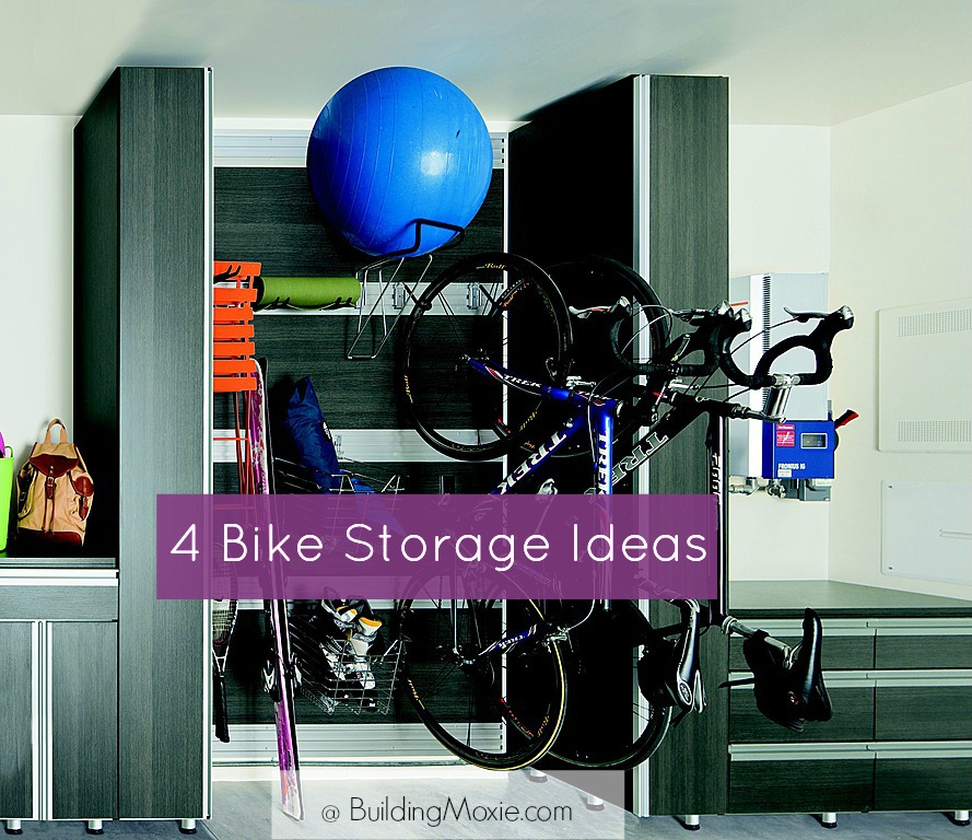 4 Bike Storage Options || Pulleys, Racks, Hooks and Shelving