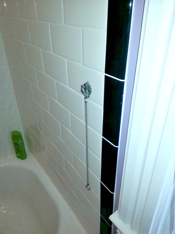 Installing Bath Hardware in Tile :: Vintage Tie Back Edition